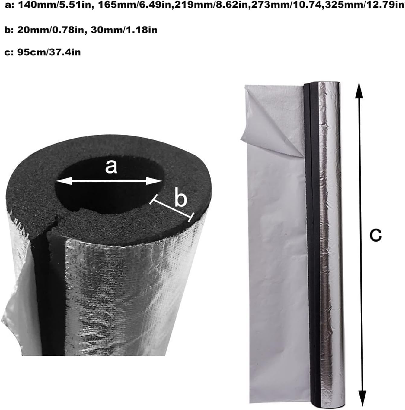 Outdoor Industrial Pipe Insulation 40in Reflective Solar Water Pipe