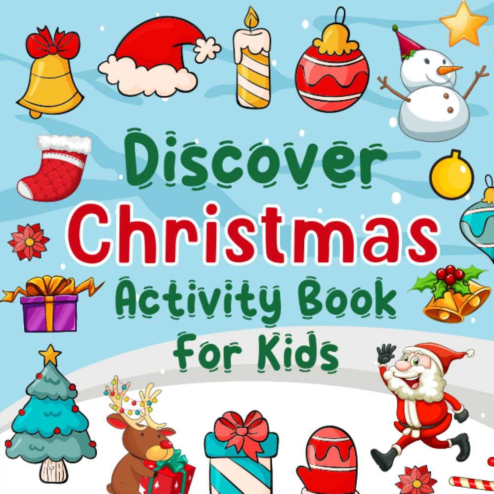 Discover Christmas Activity Book For Kids: Explore Christmas Holiday ...