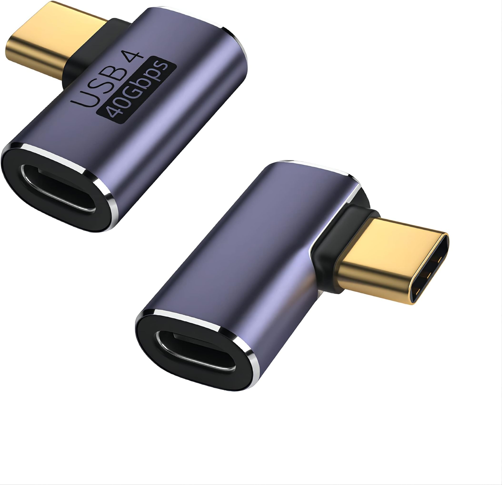 Amazon.com: USB C Right Angle Adapter 100W PD, USB4 Type C Adapter ...