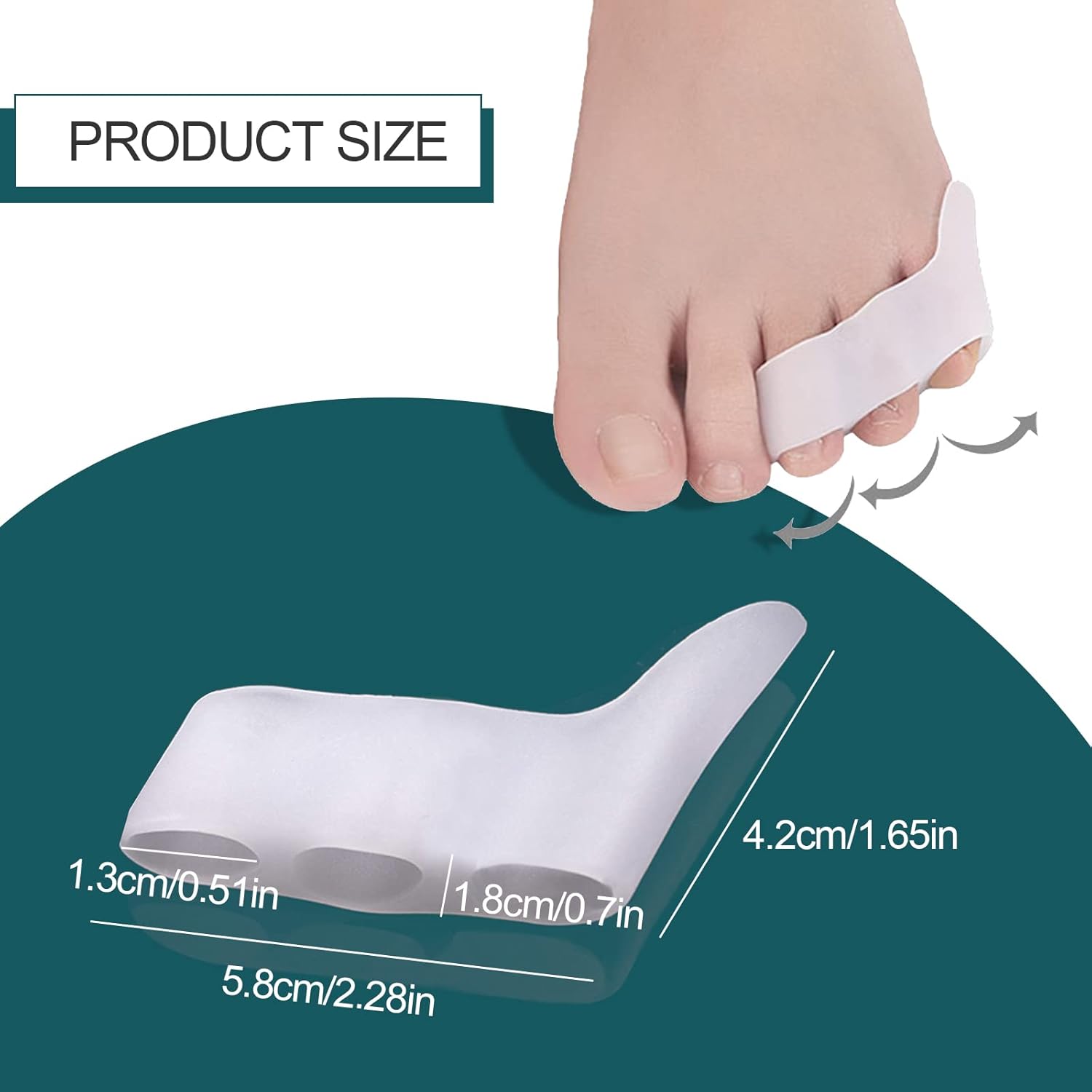 VIKSAUN 12 Pcs Pinky Toe Separator & Protectors, Gel Toe Protectors for ...