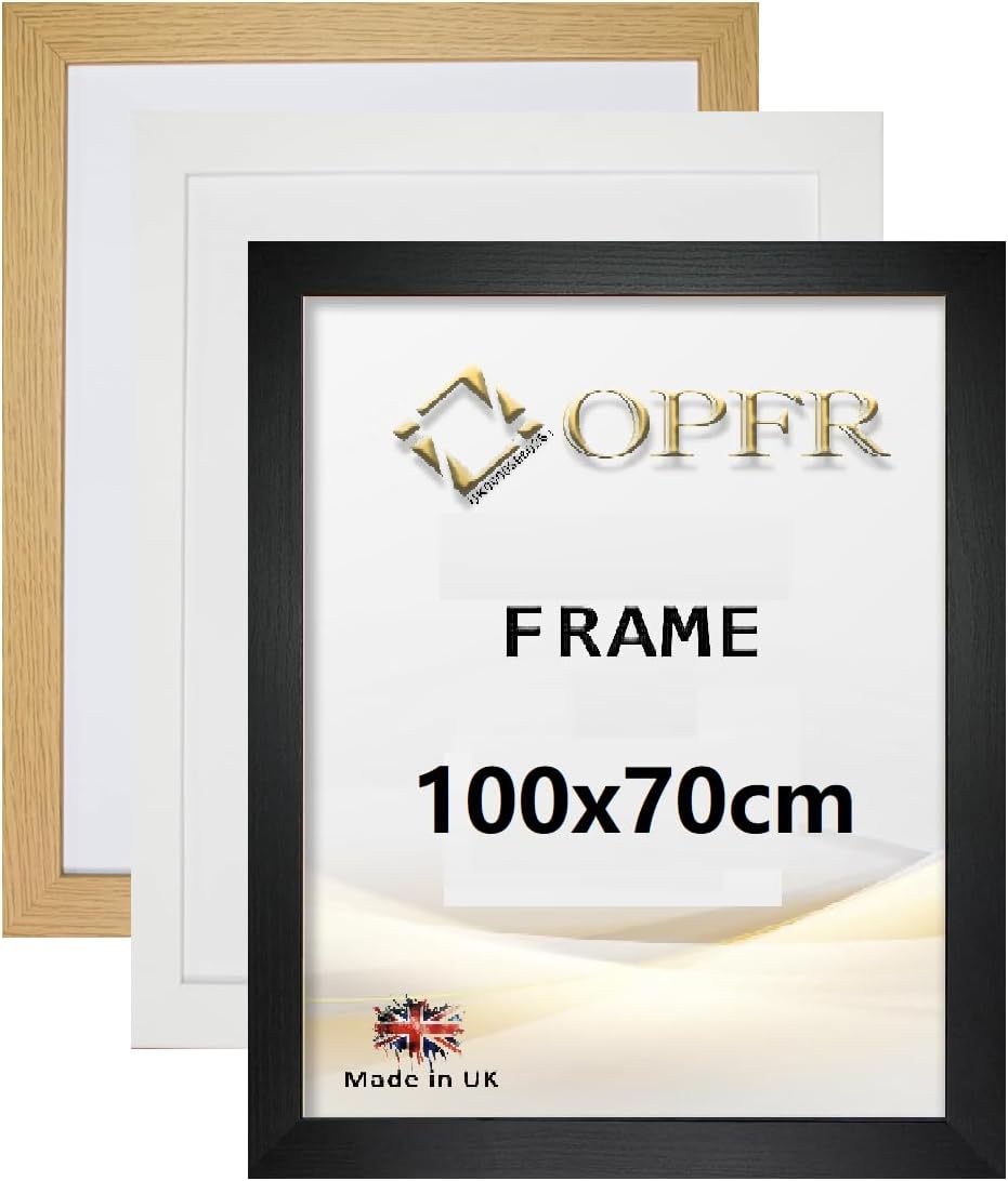 100x70cm LARGE POSTER PICTURE FRAME,BLACK,OAK,WHITE (OAK) : Amazon.co ...