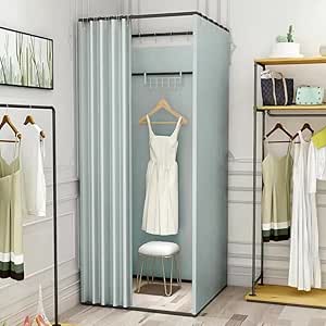 Amazon.com - Clothing Store Fitting Room, Movable Square Changing Room ...