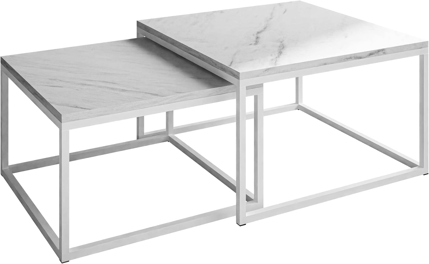 lukmebel Yoshi LEVANTO Table Basse Deux en Un Ensemble De Deux Tables ...