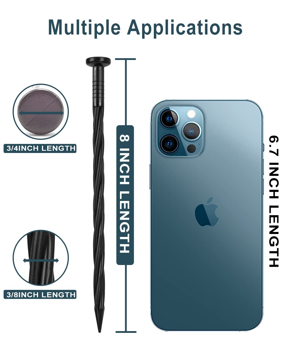 Snapklik.com : Meboyz 50 Pack Of 8-inch Plastic Landscape Edging Spikes ...