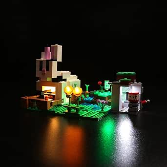 Amazon.com: Lighting Kit for Lego 21181 Minecraft Rabbit Ranch Model ...