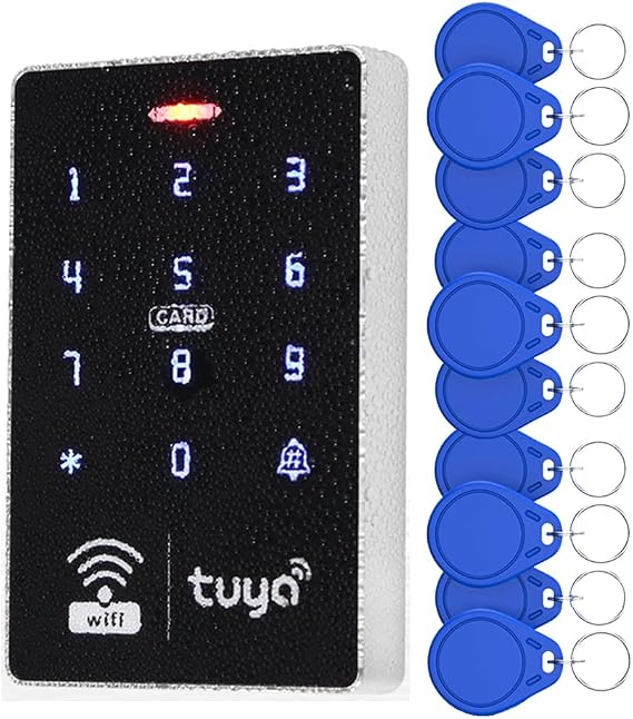jasugKEY WiFi Smart Access Controller, IP68 Waterproof RFID Keypad ...