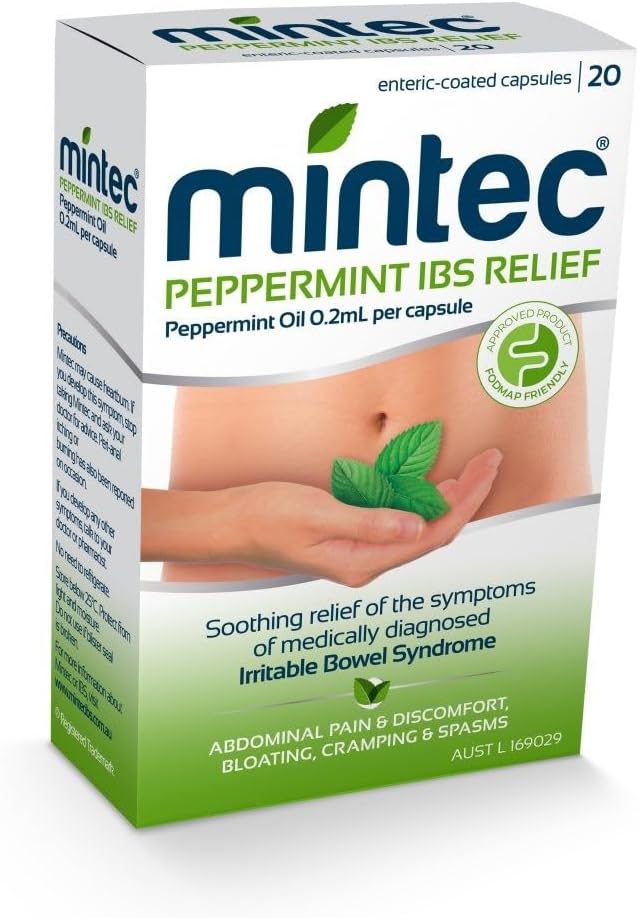 Mintec Peppermint IBS Relief 20 Capsules : Amazon.com.au: Health ...