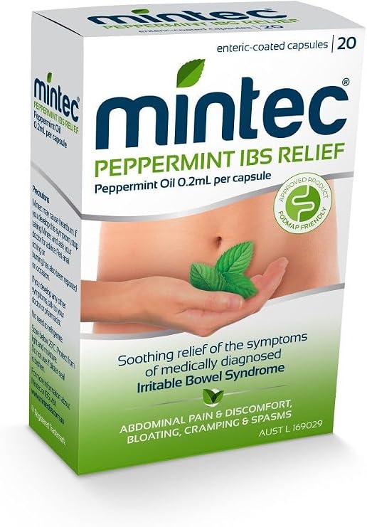 Mintec Peppermint IBS Relief 20 Capsules : Amazon.com.au: Health ...