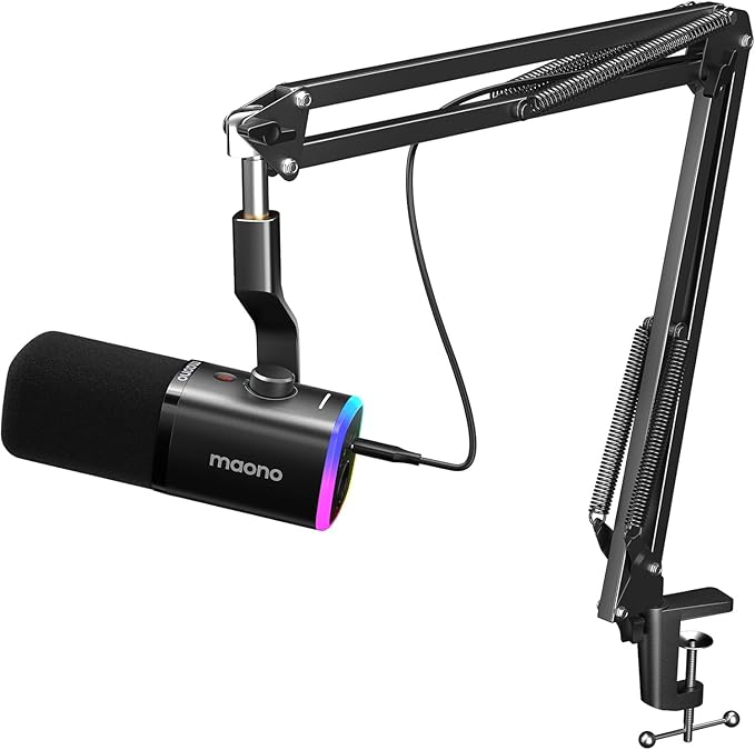 Amazon.com: MAONO Dynamic Gaming Microphone with Software: USB XLR ...