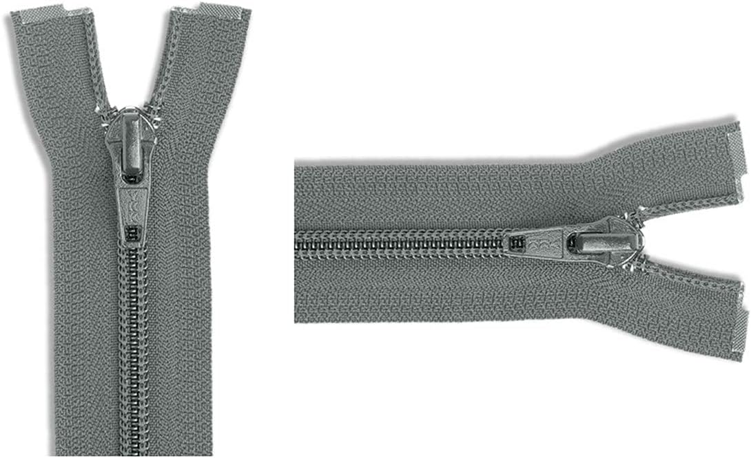 Amazon.com: #5 Nylon Coil Dark Grey YKK Jacket Separating Medium Weight ...