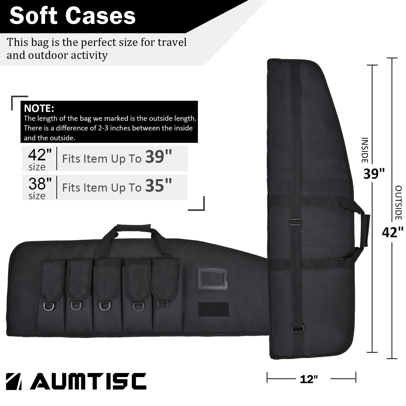 Snapklik.com : AUMTISC Tactical Soft Rifle Gun Case