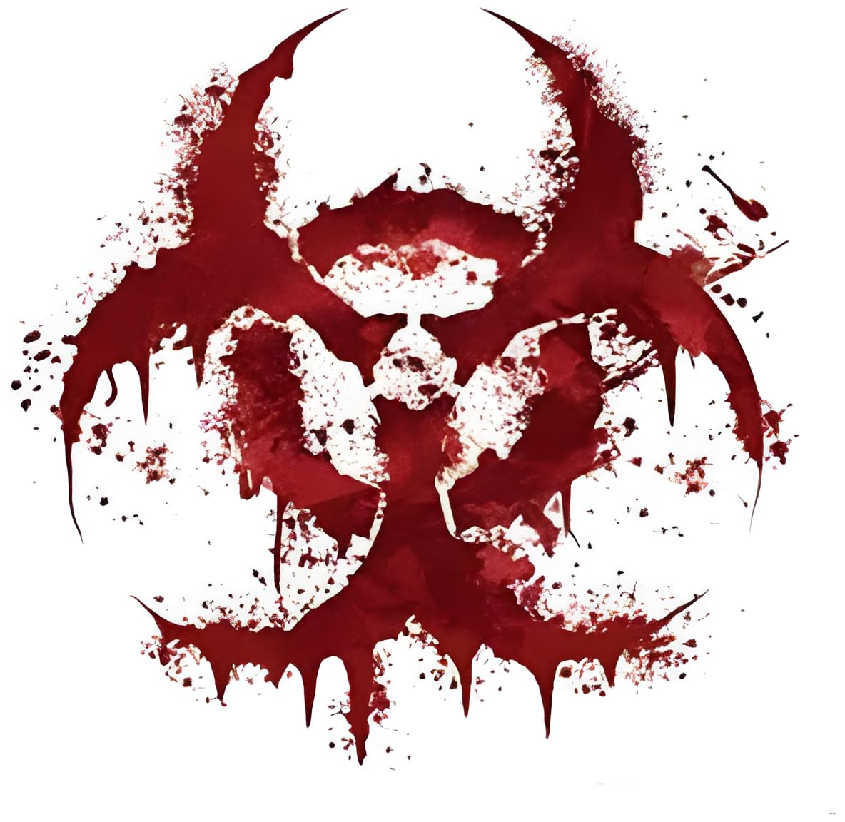 Biohazard Zombie Apocalypse Neon Yellow Florescent Biohazard Symbol