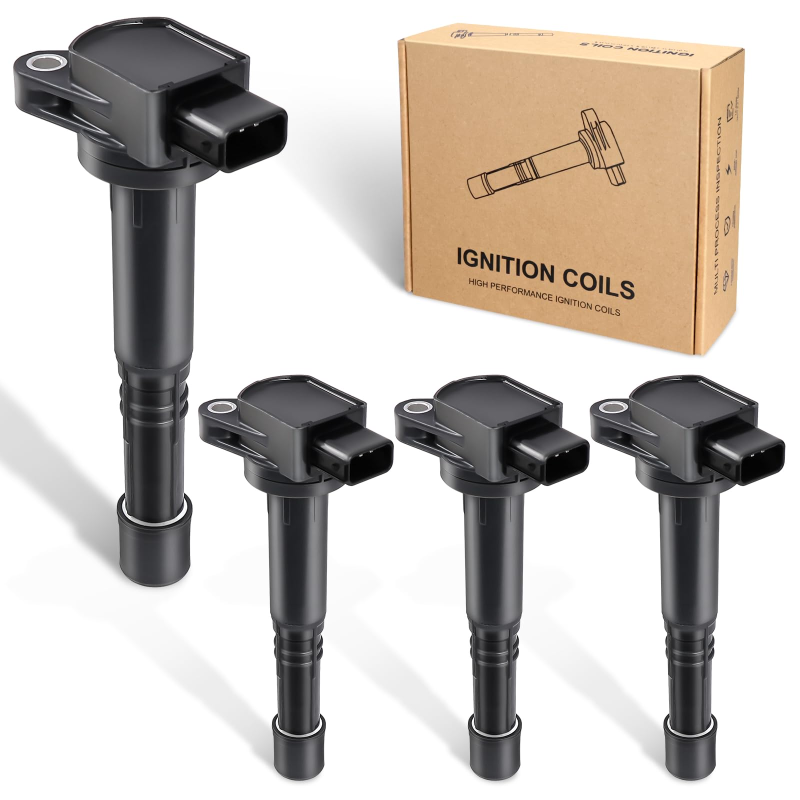 Amazon.com: 4pcs Ignition Coil Compatible with Honda CRV Accord Civic ...