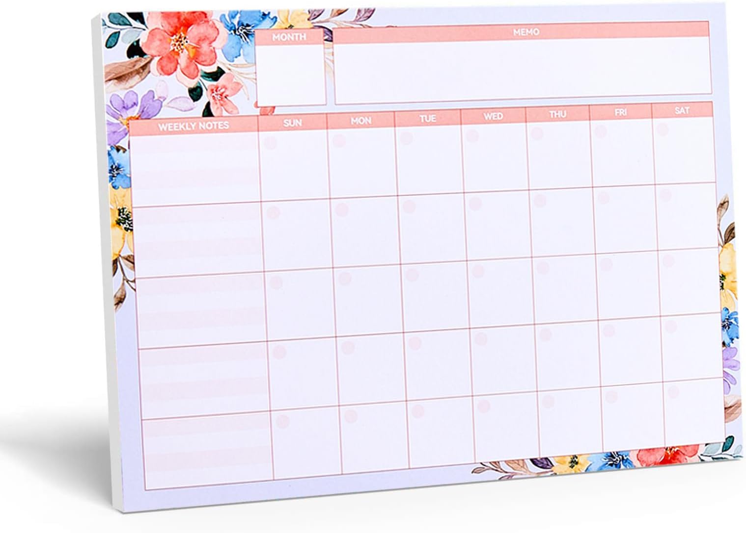 Amazon.com: Monthly Calendar Notepad, Tear-Off To Do List Planning Pad ...