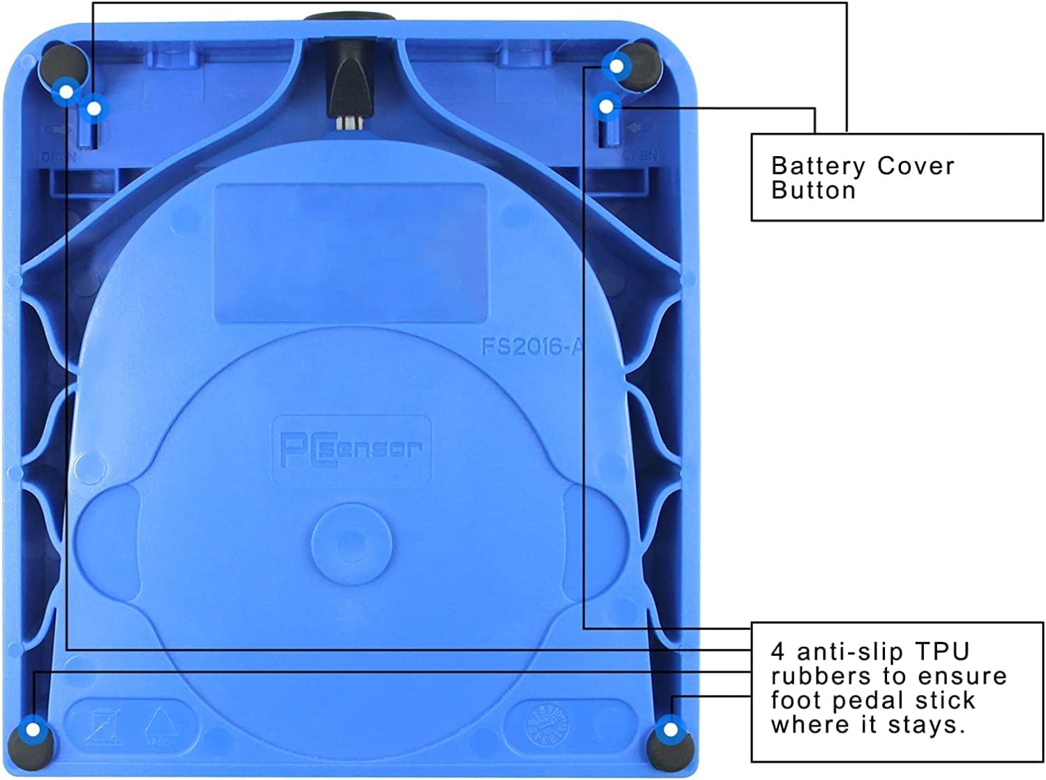 Snapklik.com : PCsensor Foot Pedal Wireless Programmable Keyboard Foot ...