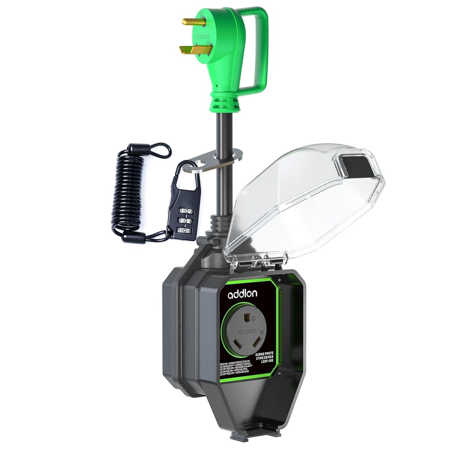 Amazon.com: addlon RV Surge Protectors 30 Amp Circuit Analyzer with ...