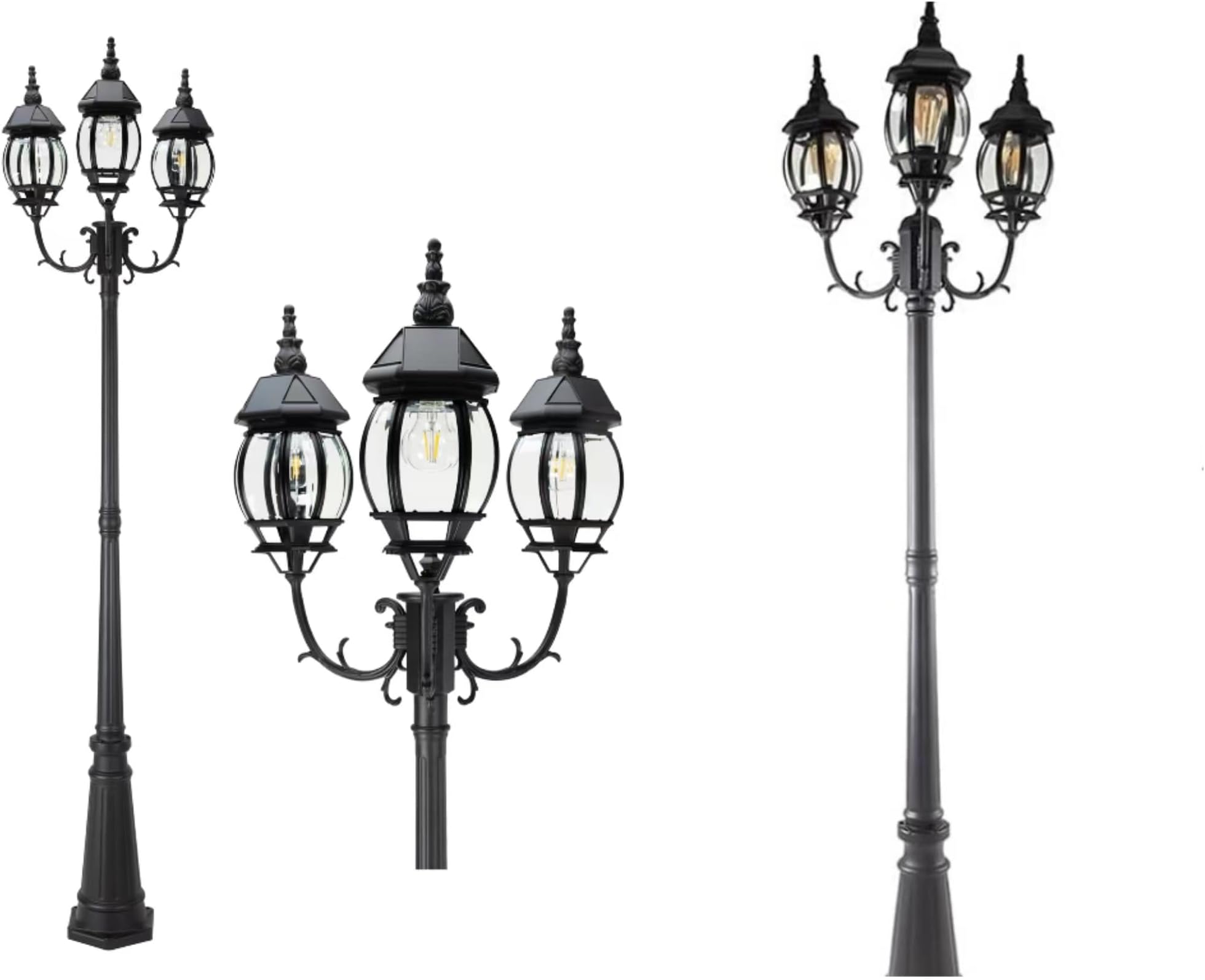 LUTEC Outdoor Post Light with Triple-Head - Amazon.com