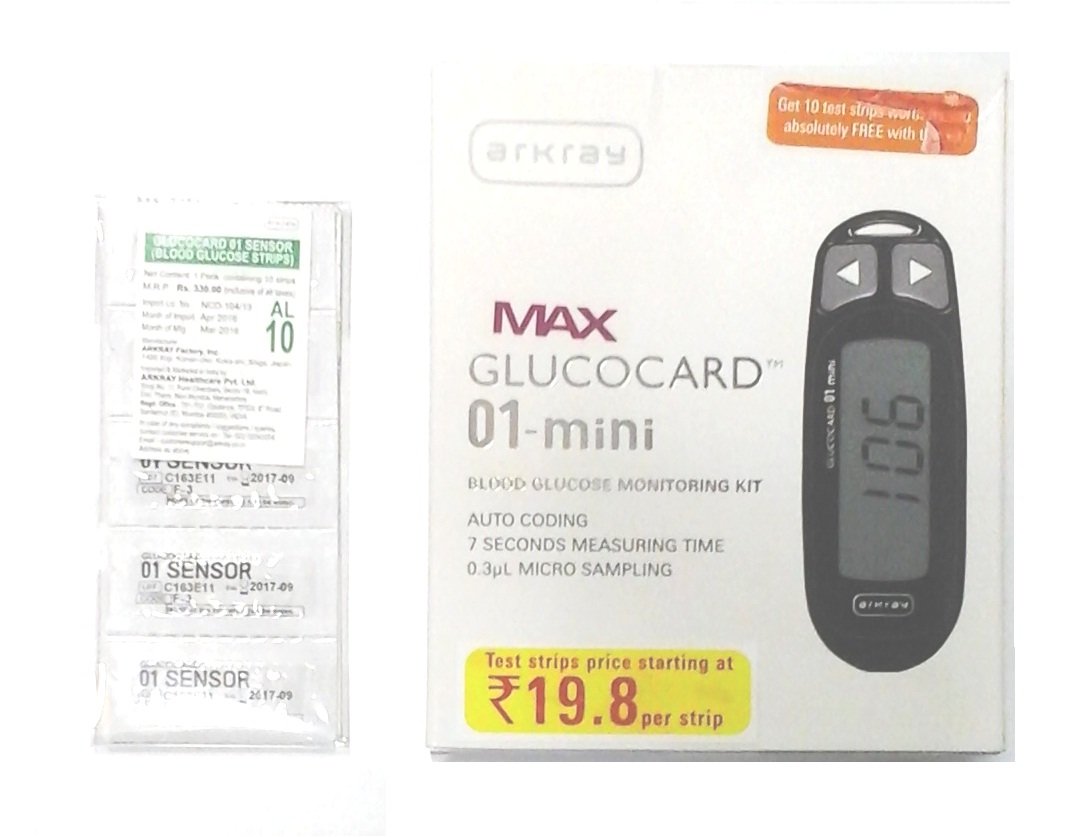 Max Glucocard 01- mini Blood Glucose Monitoring Kit : Amazon.in: Health ...