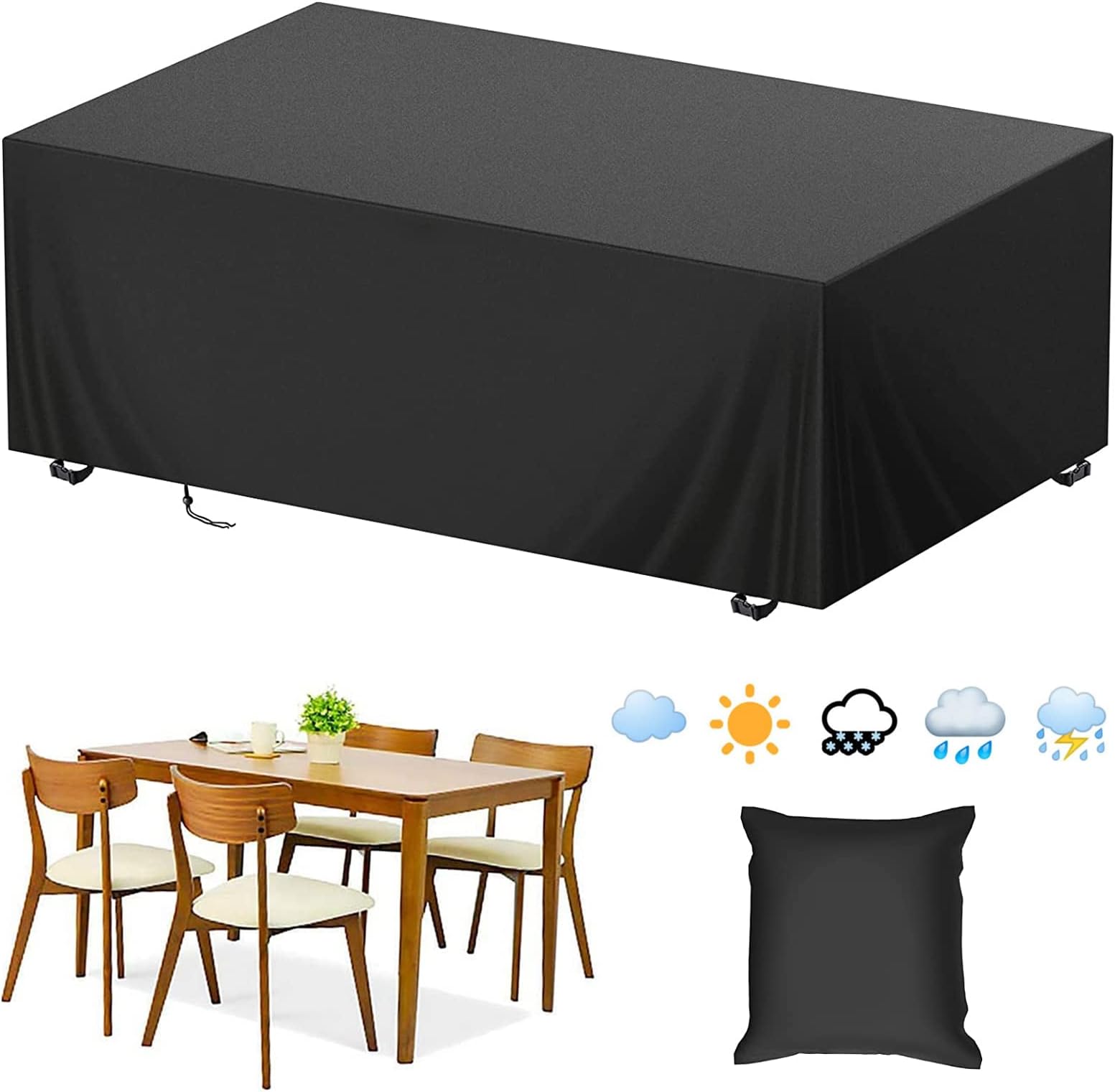 Housse Table De Jardin, Housses Pour Mobilier De Jardin,210d Oxford ...