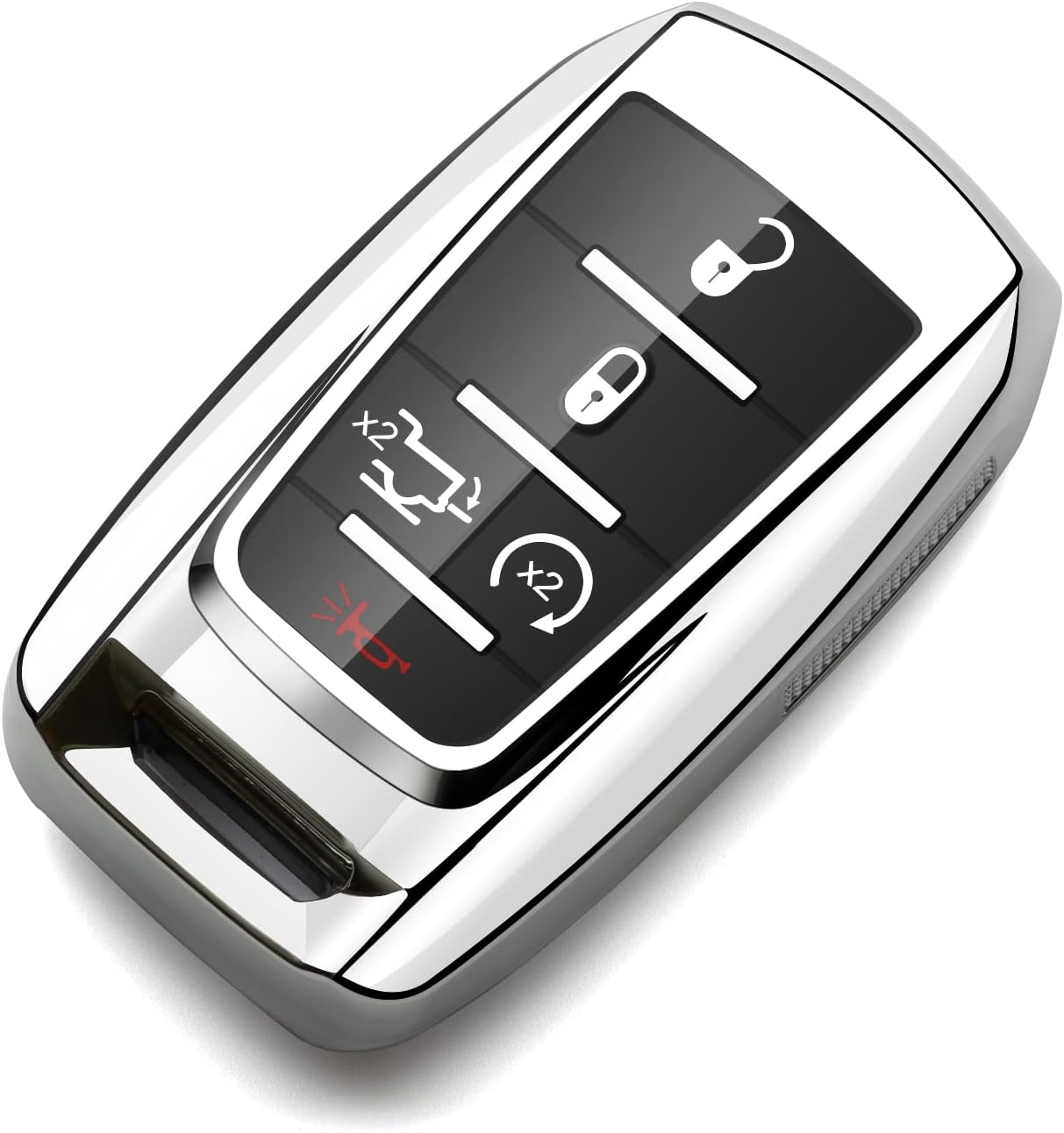 Amazon.com: KPPOWER for RAM Key Fob Cover with Keychain Clip Soft TPU ...