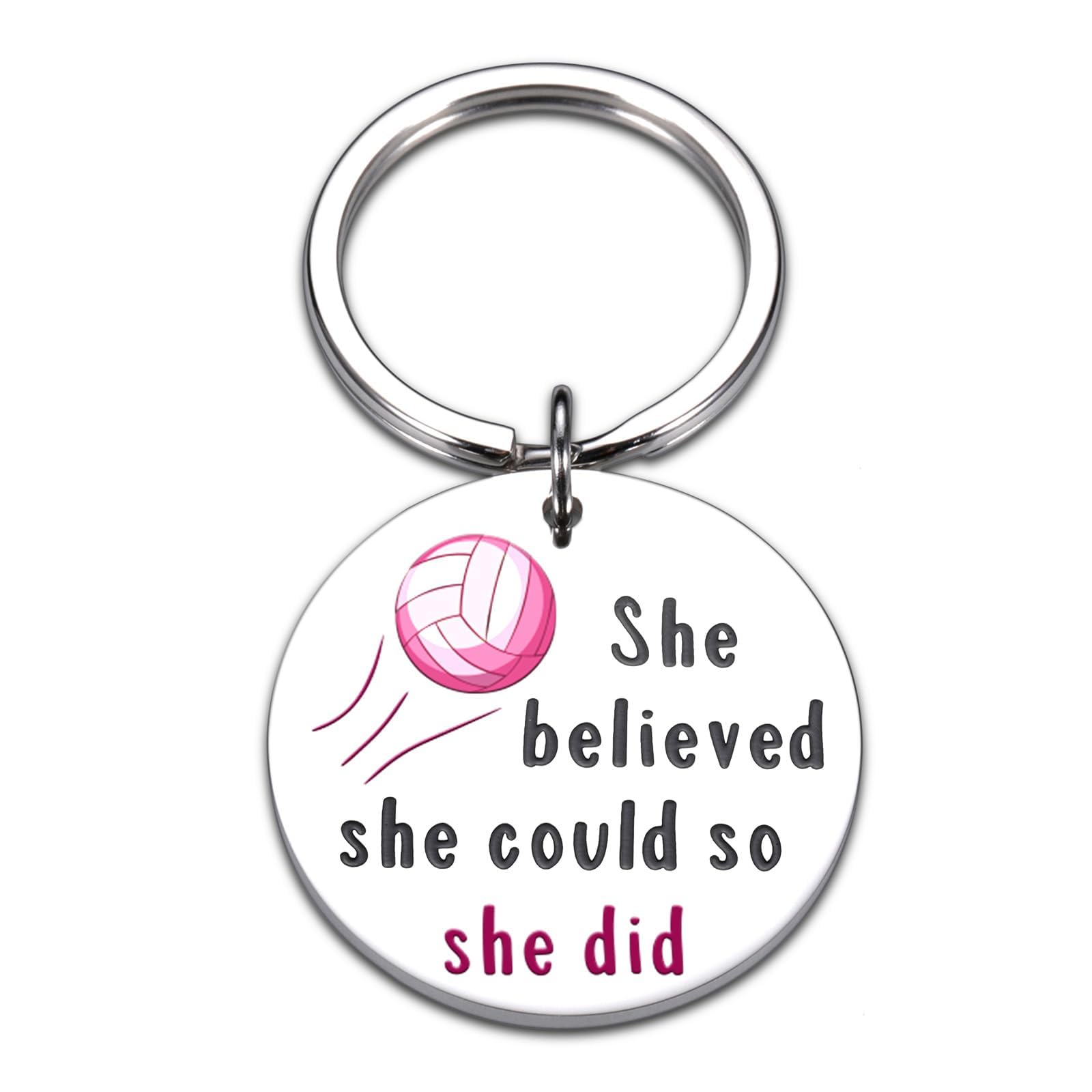 Amazon.com: Lucullan Lepole Volleyball Keychian,Volleyball Gifts for ...