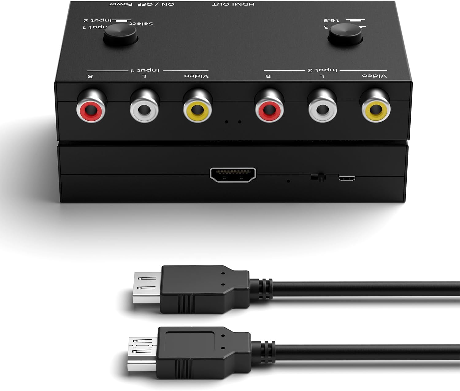Nouiosa RCA to HDMI, Dual RCA to HDMI Adapter Converter, Supports 740P ...