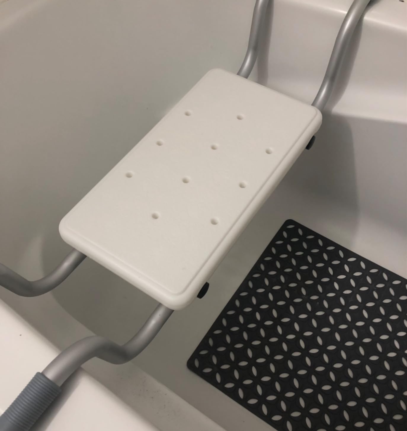 Heavy Duty Bath Bench Seat, Suspended Bath Tub Shower Chair Aluminum ...