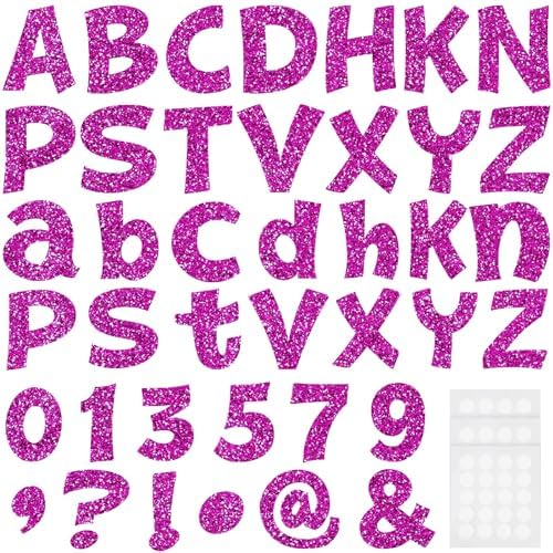 Amazon.com: Colarr 216 Pcs Glitter Bulletin Board Letters for Classroom ...