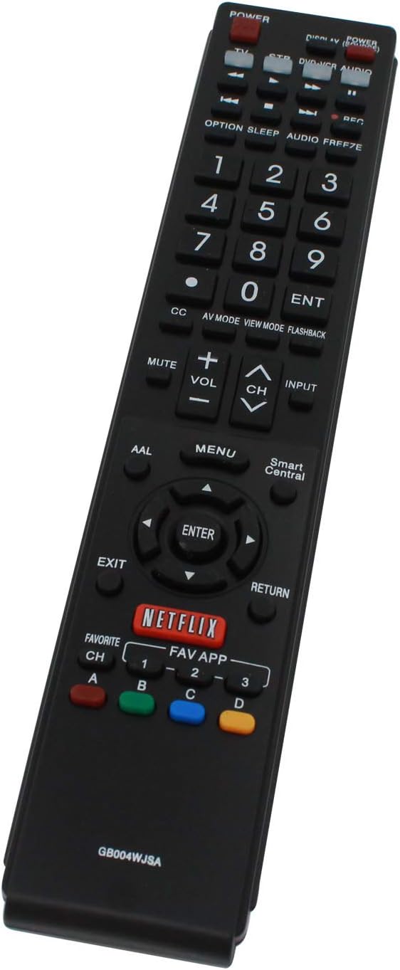 Amazon.com: Replacement for Sharp GB004WJSA TV Remote Control ...