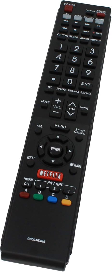 Amazon.com: Replacement for Sharp GB004WJSA TV Remote Control ...