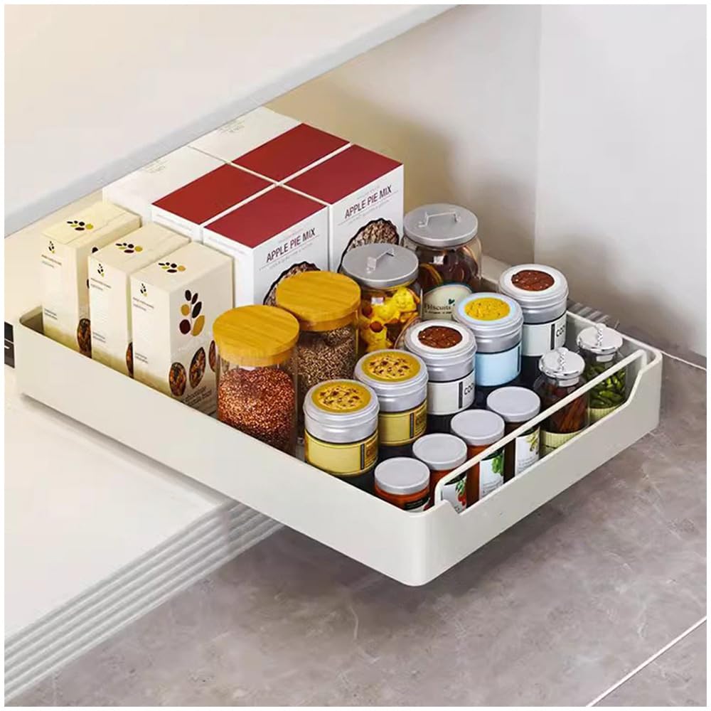 Pull Out Cabinet Organiser, Slide Out Drawer Storage Shelves for ...
