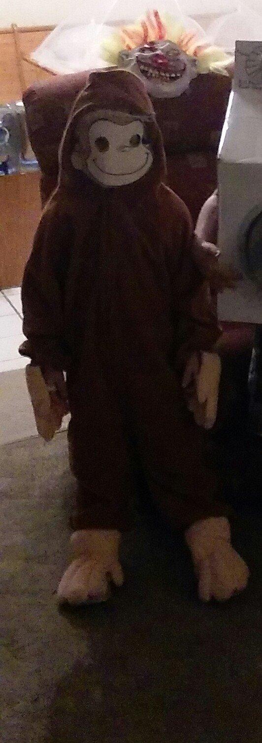 Amazon.com: Rubies Child's Curious George Fleece Costume, Small ...