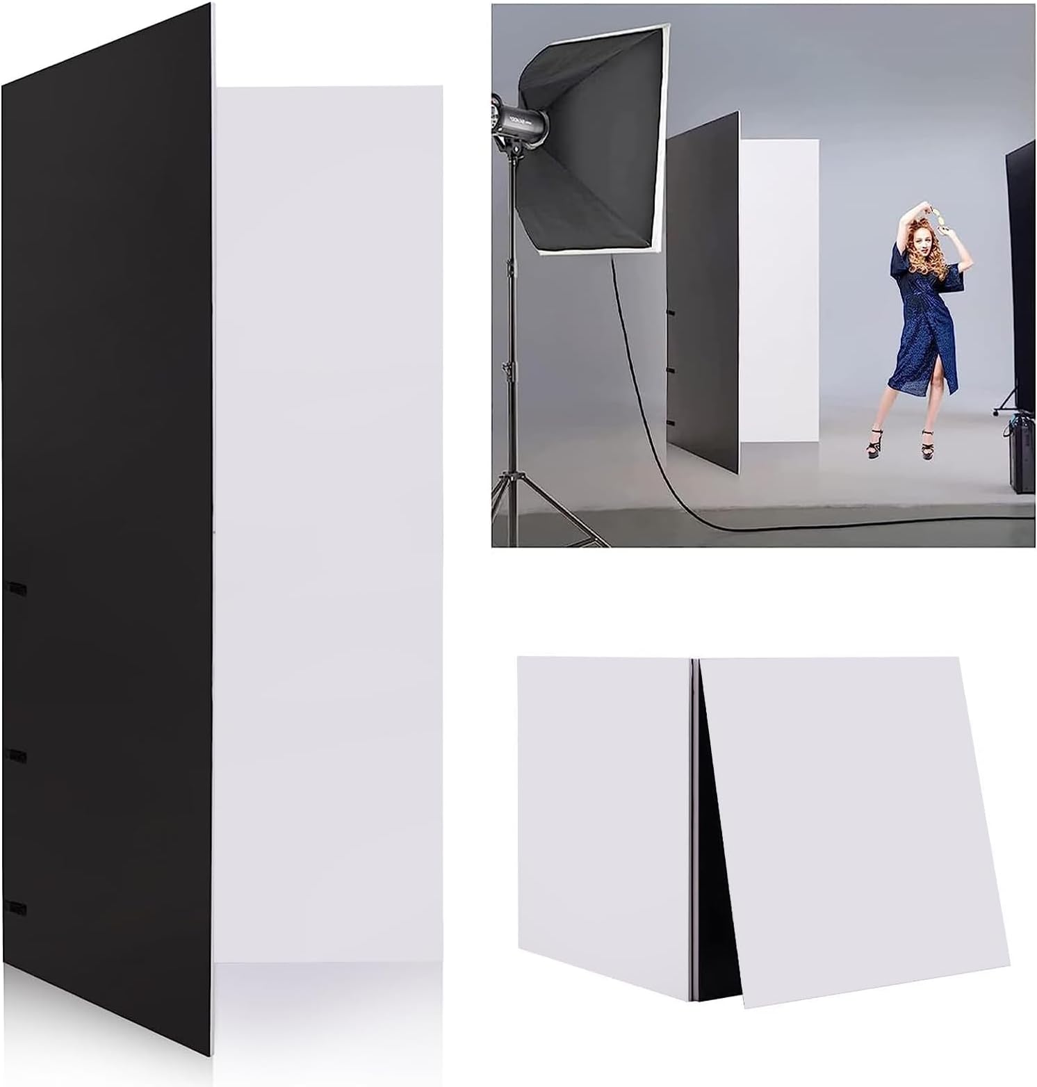 Amazon.com : Photography Foldable Reflector Backdrop, 78.7x78.7inch 2 ...