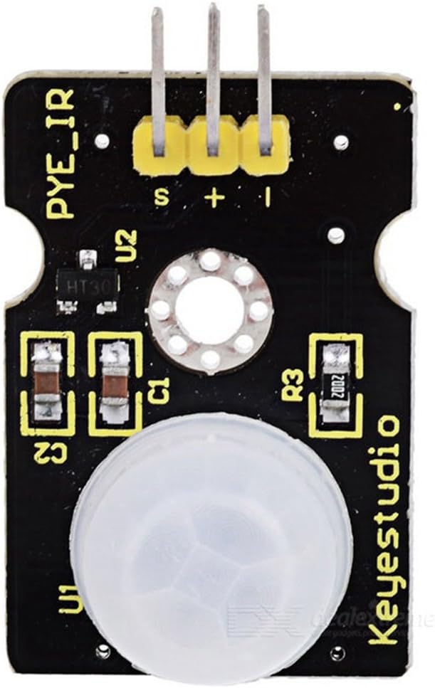 Next Keyestudio PIR Motion Sensor for Arduino - Black + Yellow ARD0985 ...