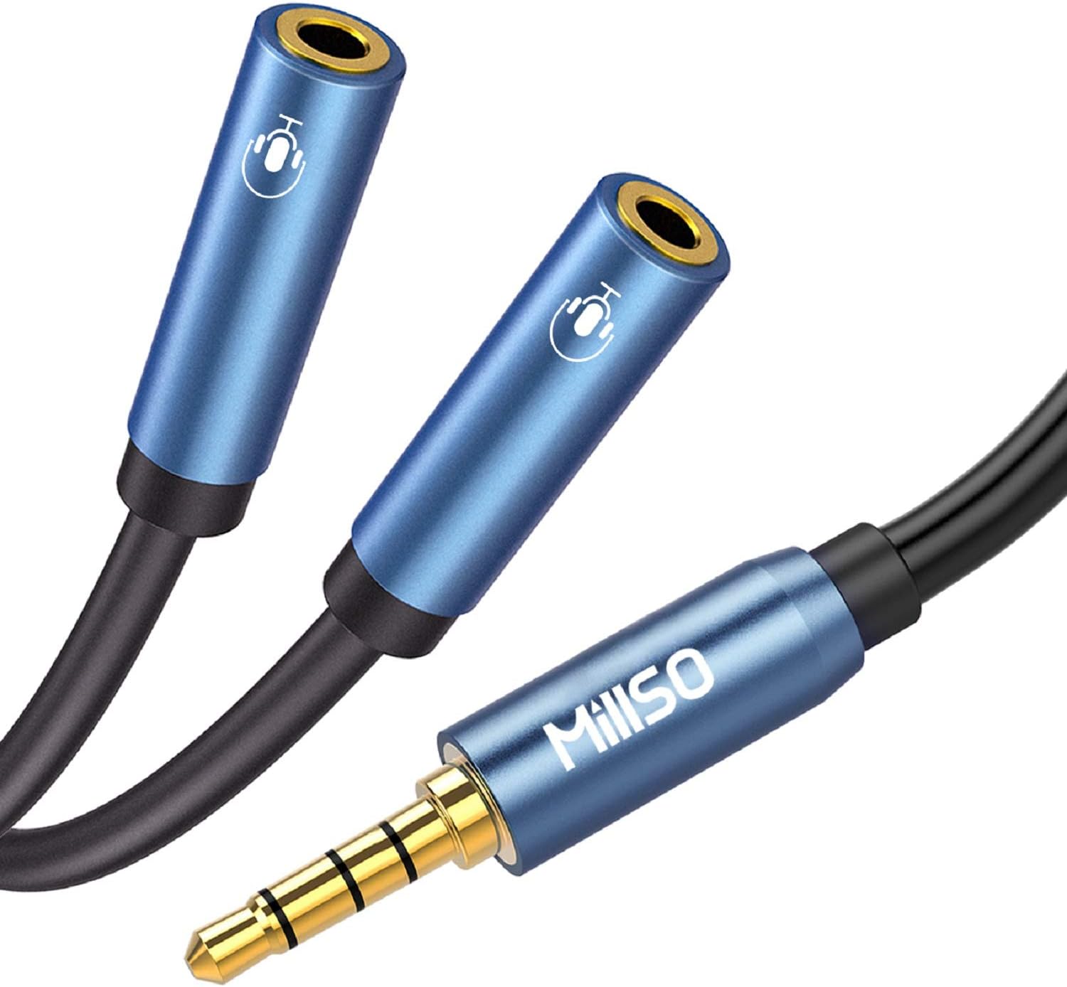 UGREEN Sdoppiatore Cuffie Doppio Jack Cavo Audio Splitter Jack da 3,5mm ...