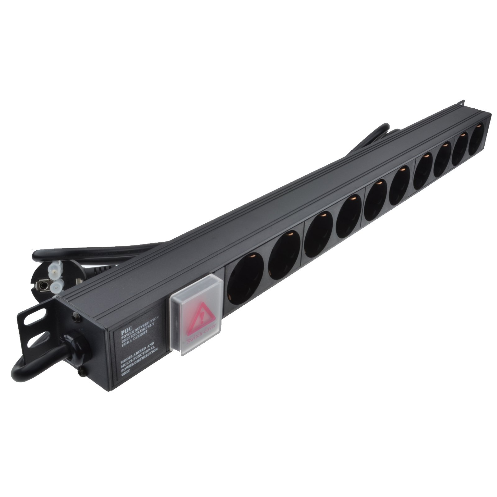 Buy Kenable Power Distribution Unit Vertical PDU 10 Way Euro Schuko Socket & Plug Online at ...