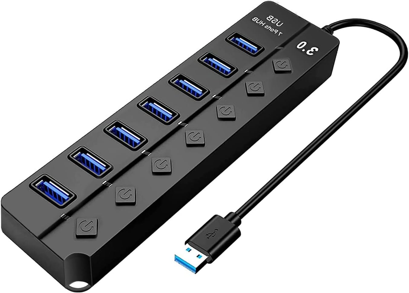 Hub USB 3.0, Adaptador Extensión USB con 7 Puertos USB 3.0 con ...