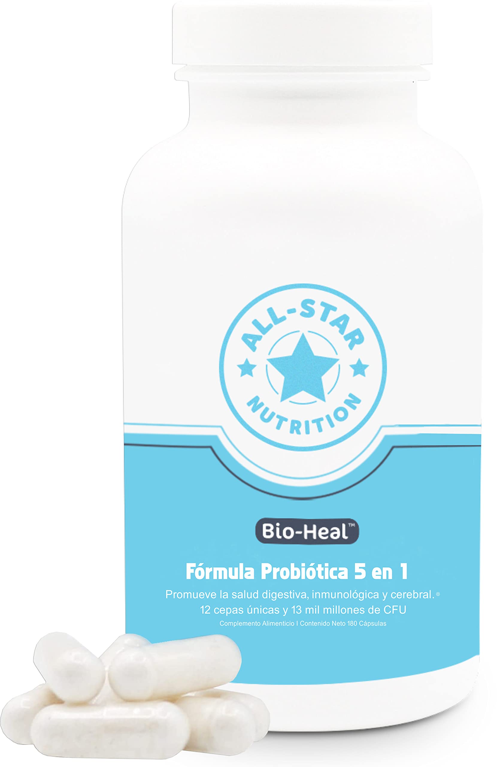 Buy Probiótico Bio-Heal® 5-en-1 p/ niños, Hombres y Mujeres (cápsula ...