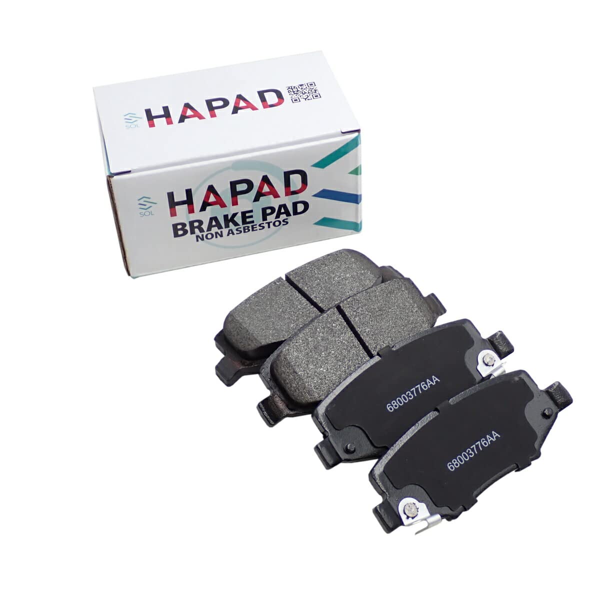 Amazon | HAPAD ラングラー3 JK ラングラー4 JL JL72 JL74 コンパス MK49 チェロキー KK リア ブレーキパッド 左右セット 68003776AA ...