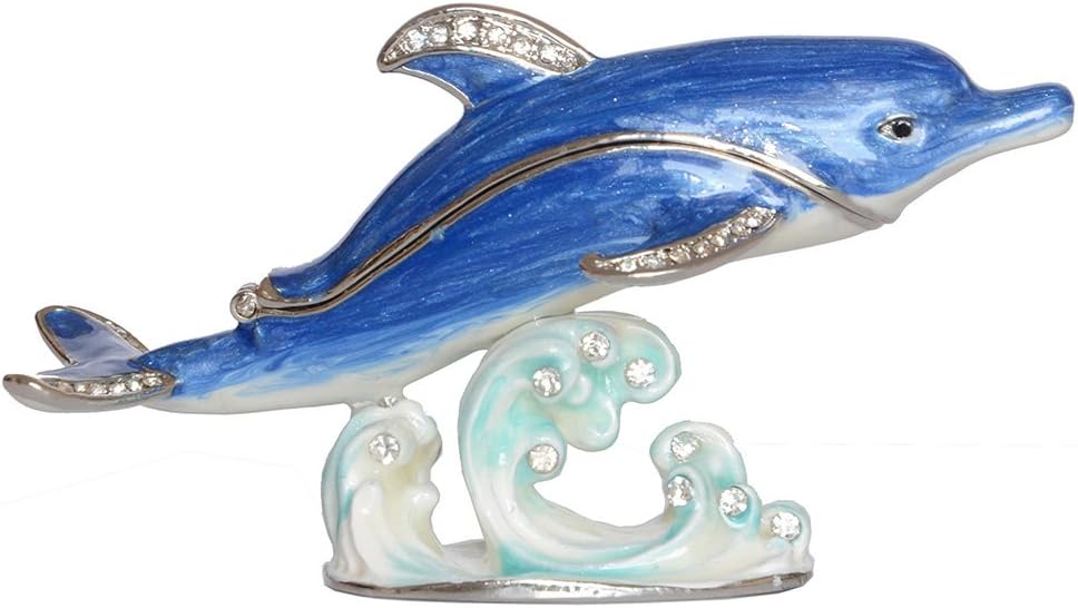 Amazon.com: Jiaheyou Dolphin Trinket Jewelry Ring Box Novelty Gift for ...