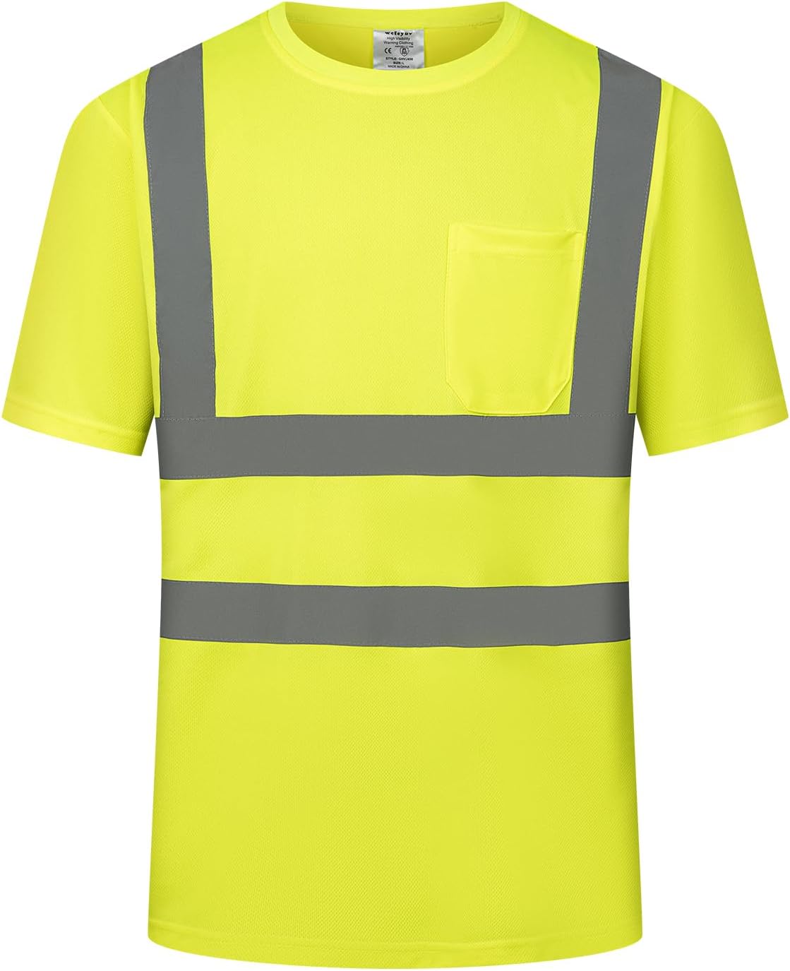 Amazon.com: wefeyuv High Visibility Shirts Quick Dry Safety T Shirts ...