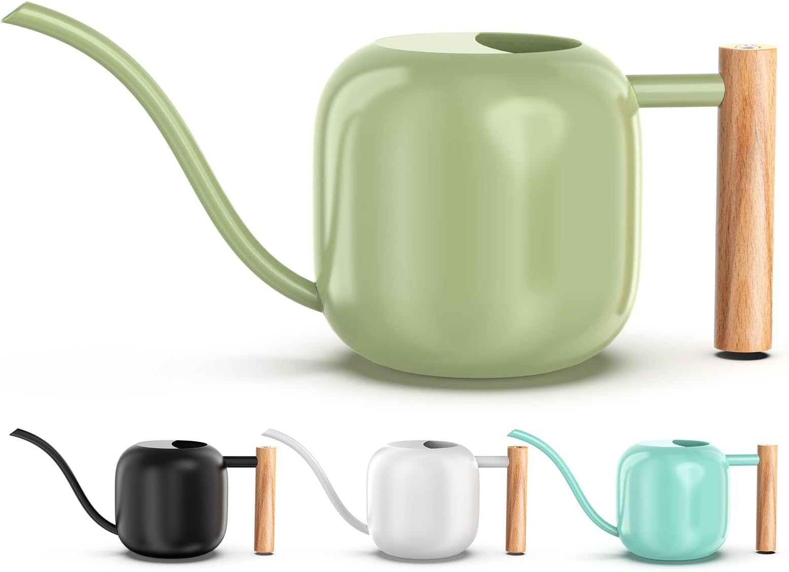 Amazon.com : Watering Can Indoor Plants 35oz Sage Green Water Can Indoor Metal Small Water Can ...