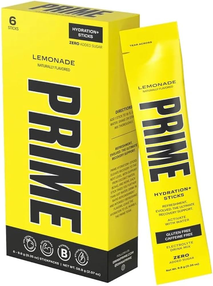 Buy Primee Hydration Sachet By Logan Poul KSI Lemonade Flavour ...