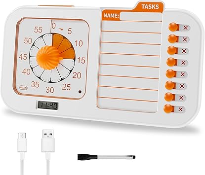 3 in 1 Visual ADHD Timer for Kids & Adults with Planning Board, Task ...