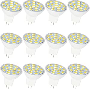 Jenyolon MR11 LED Bulbs 12V GU4 LED Light Bulbs Natural White, 2.5W, 20 ...