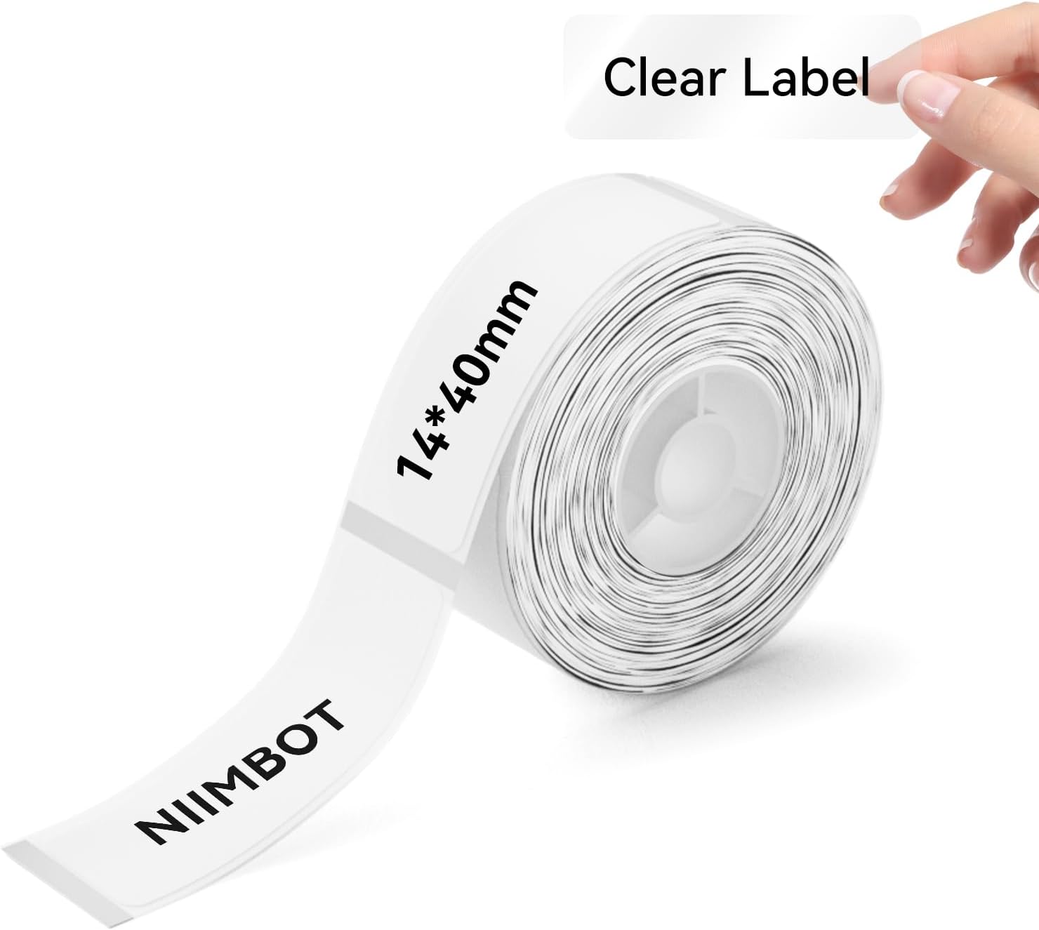 Amazon.com: NIIMBOT D11 Label Maker Tape Adhesive Clear Label Paper 0. ...