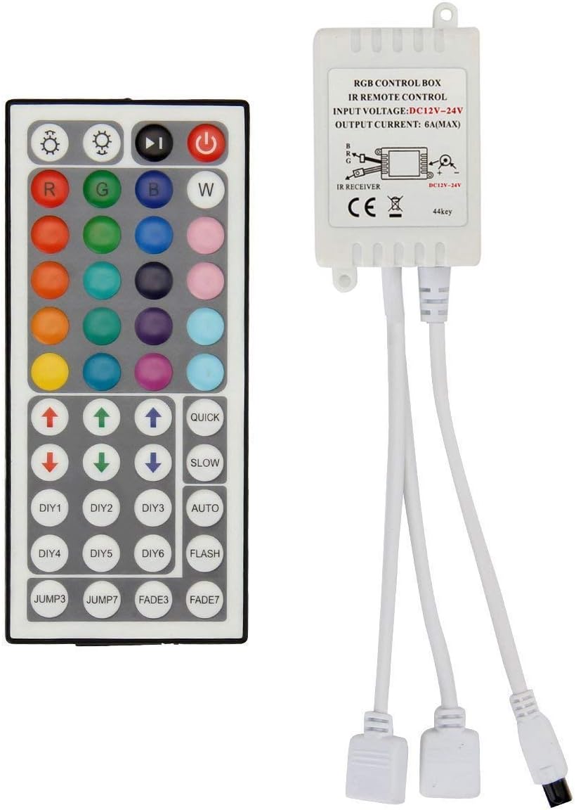 SUPERNIGHT LED Lights Remote Control, 44 Key Wireless IR Remote ...