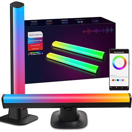 Maxesla Smart LED Light Bar, Ambiance Gaming Lights with Music Sync ...