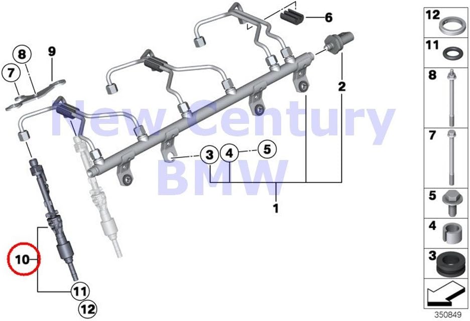 4 X BMW Genuine Fuel Injection System Injector Z4 28i X5 35i X5 35iX X6 ...