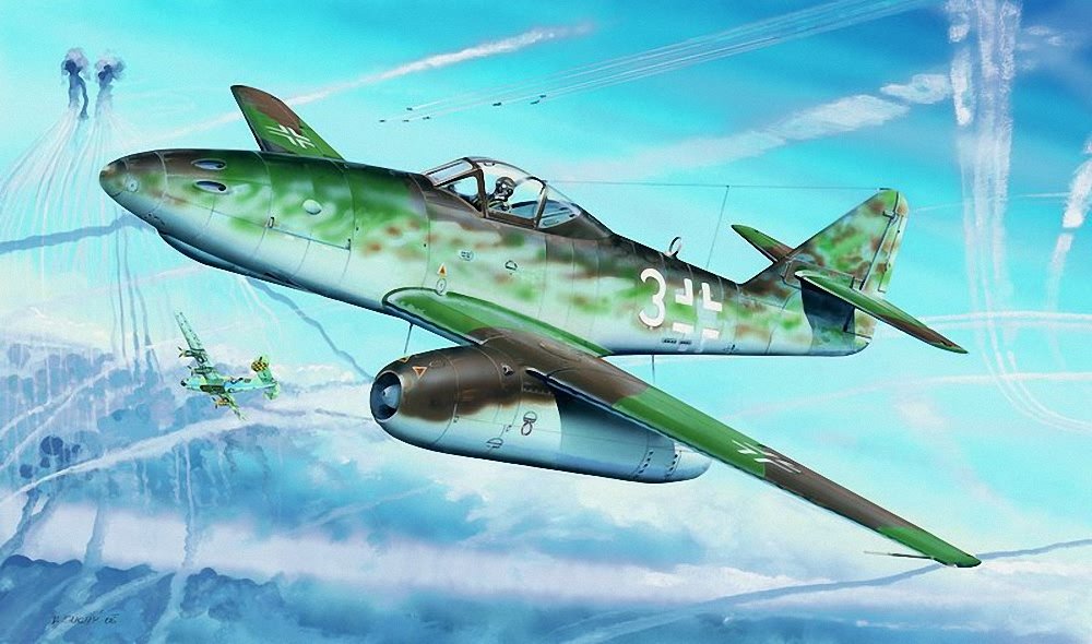 Trumpeter 02260 Modellbausatz Messerschmitt Me 262 A-1a Heavy Armament ...